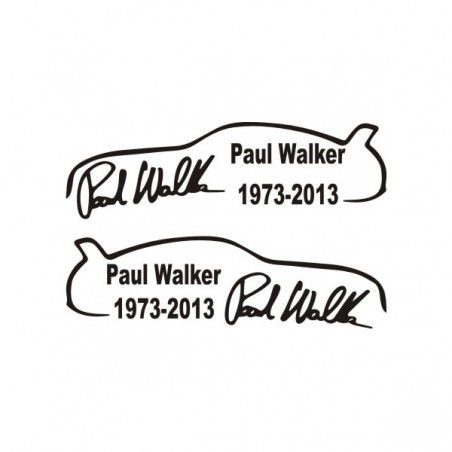 Hommage à Paul Walker - Sticker autocollant