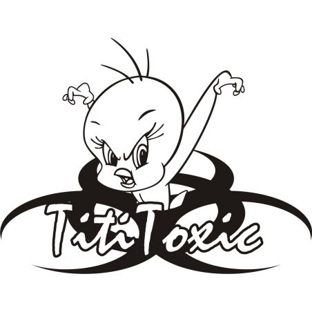 Dessin adhésif - Sticker Cartoon Titi 33