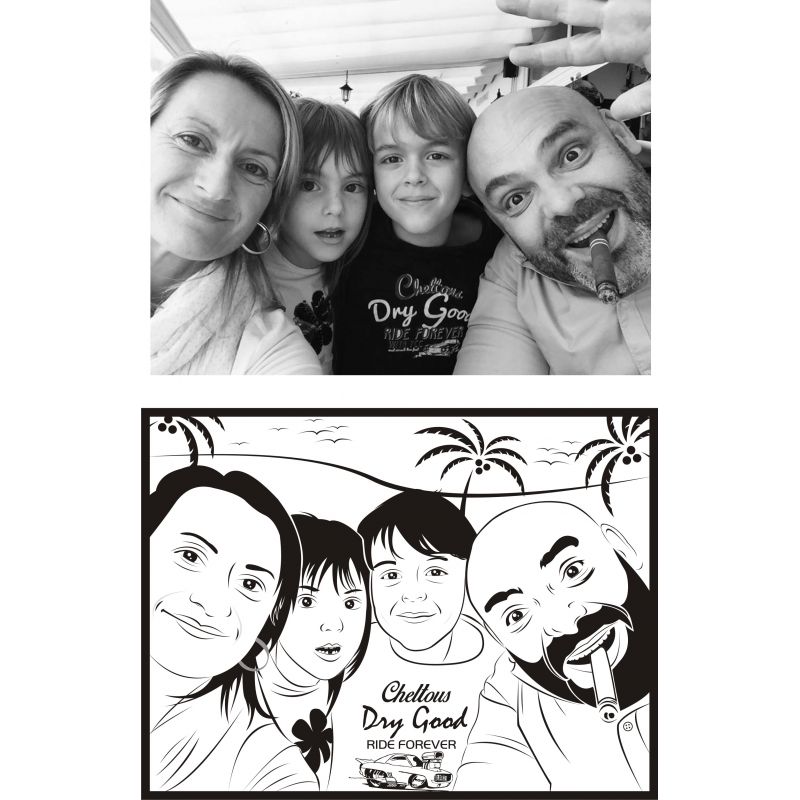 Dessin à partir de votre photo|Fichier vectoriel