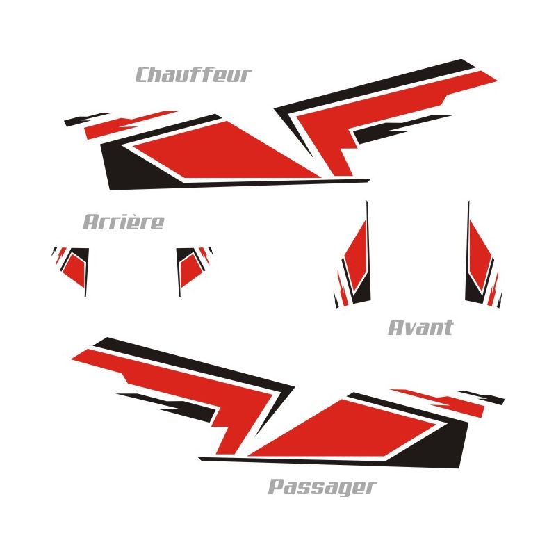 Kit déco rallye - Stickers (toutes marques) personnalisable