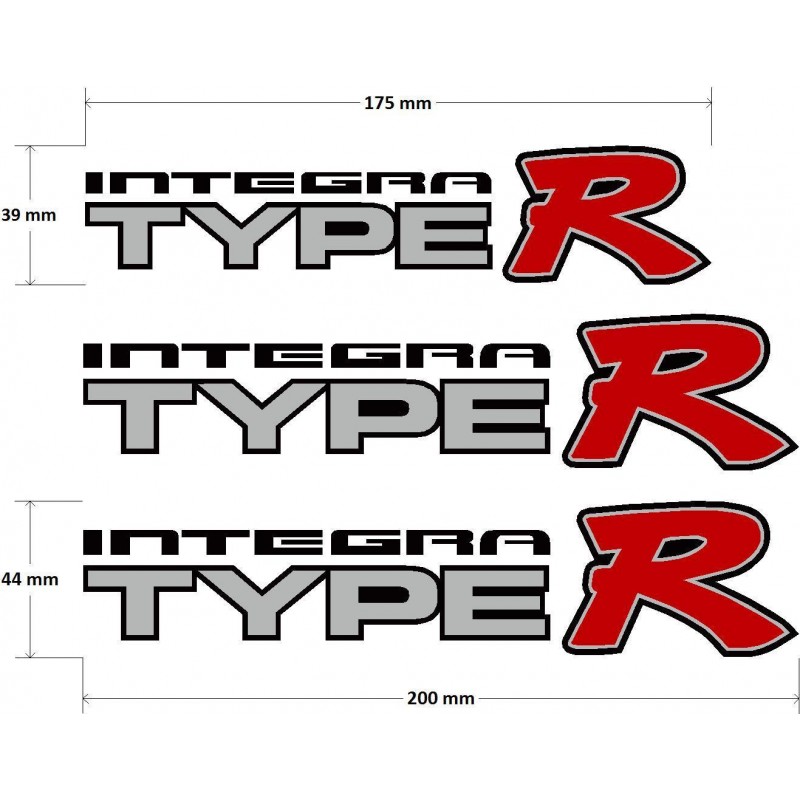 Planche stickers Integra Type R
