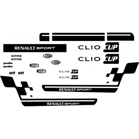Kit déco Renault Clio Cup (coloris au choix)