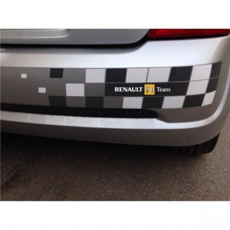 Stickers Clio 2 - Renault F1 Team - pare Choc AV et AR