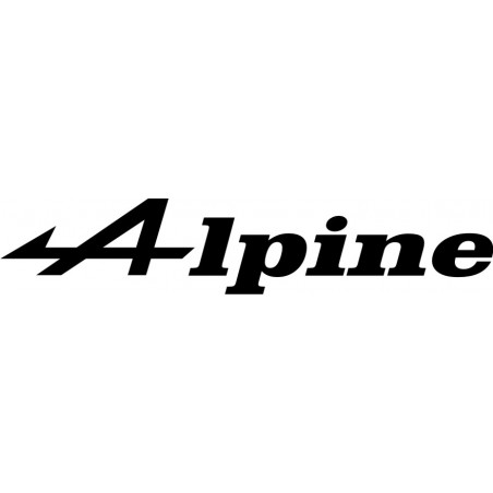 Autocollant Alpine 2 - Taille et Coloris au choix