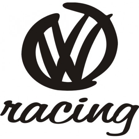 Sticker Volkswagen Racing 4 - Taille et Coloris au choix