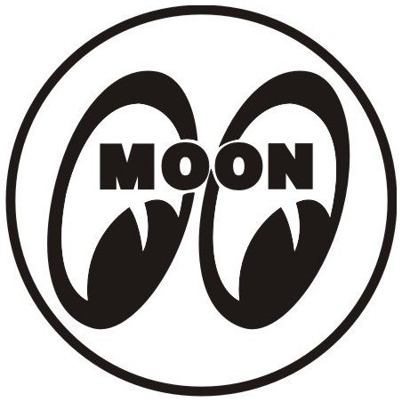Autocollant Moon Racing - Taille et Coloris au choix