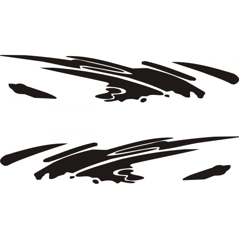 Stickers voiture tuning pas cher - 2 côtés - modèle 0060