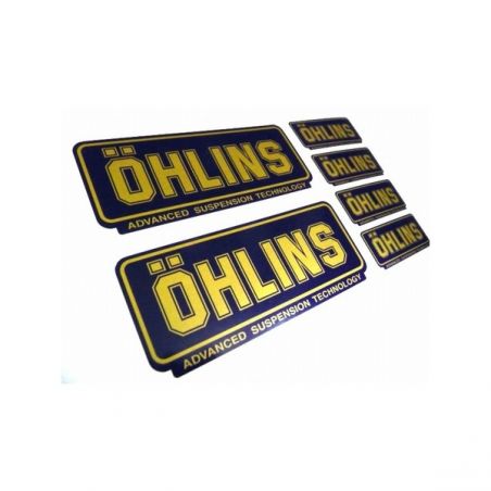 Sticker Ohlins - 10 cm x 4,5 cm (x2) et 5 cm x 2 cm (x4)