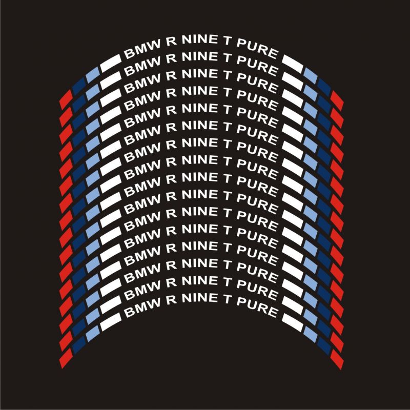 BMW R NINE T PURE Stickers pour jantes